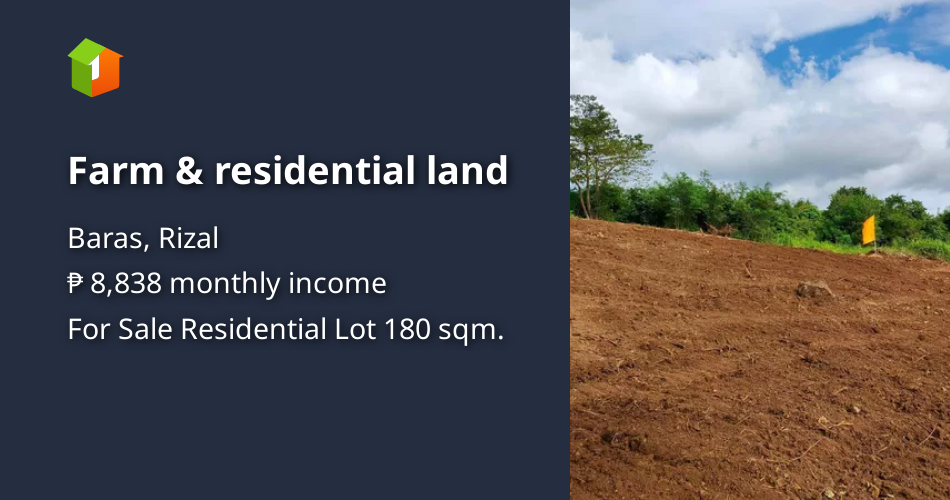 Farm & residential land [Lots 🚜] (November 2023) in Baras, Rizal for sale