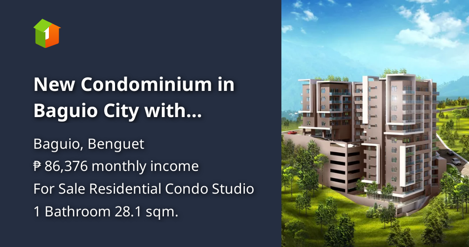 New Condominium in Baguio City with Hillside Views - The Mist ...