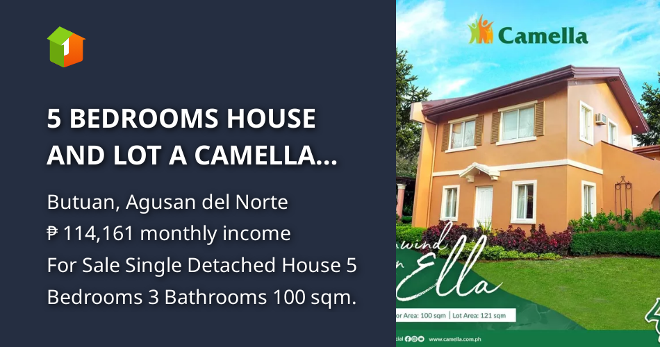 5 BEDROOMS HOUSE AND LOT A CAMELLA PRIMA BUTUAN [Houses and Lots 🏘️ ...