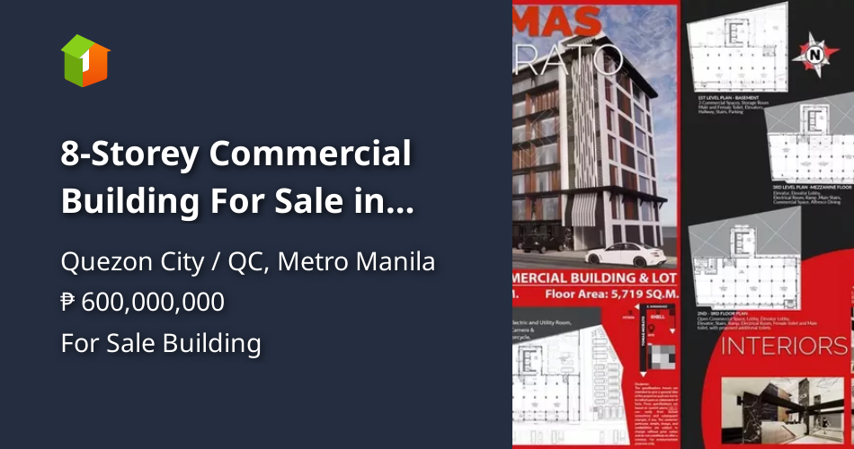 8-Storey Commercial Building For Sale in Quezon City [Commercial ...