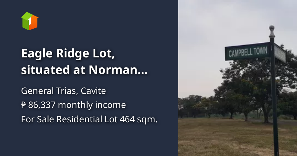Eagle Ridge Lot, situated at Norman Golf Course, General Trias Cavite ...