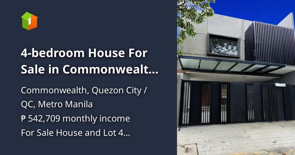 4-bedroom House For Sale in Commonwealth Quezon City / QC Metro Manila ...