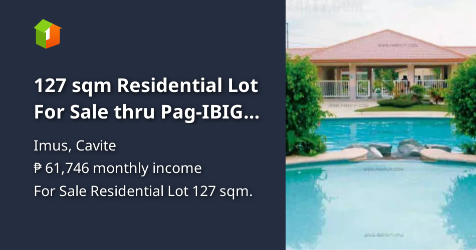 127 sqm Residential Lot For Sale thru Pag-IBIG in Imus Cavite [Lots 🚜 ...