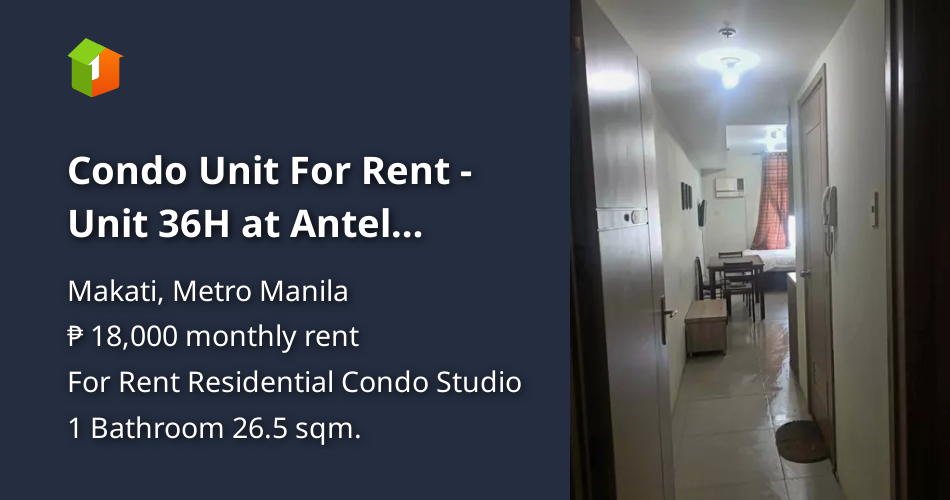 Condo Unit For Rent - Unit 36H at Antel Serenity Suites [Condos 🏙️ ...