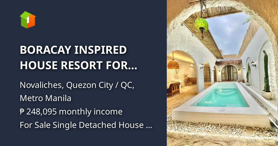 BORACAY INSPIRED HOUSE RESORT FOR SALE I N QUEZON CITY [Houses and Lots ...