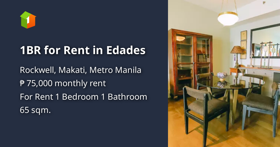 1BR for Rent in Edades [Condos 🏙️] (January 2023) in Rockwell, Makati ...