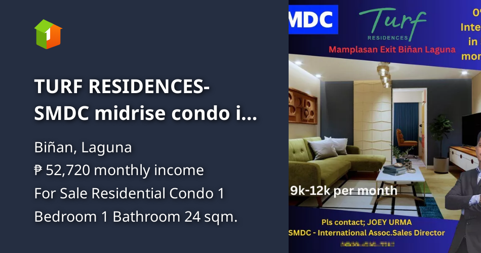 TURF RESIDENCES- SMDC midrise condo in Binan Laguna (Mamplasan) [Condos ...