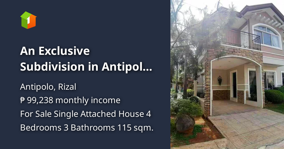 An Exclusive Subdivision in Antipolo - European Inspired House And Lot ...