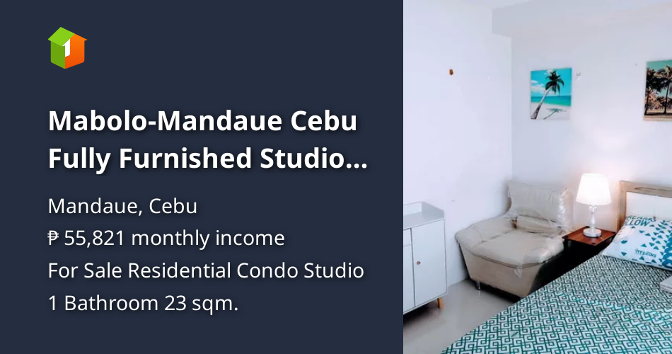 Mabolo-Mandaue Cebu Fully Furnished Studio 23 sqm with balcony [Condos ...