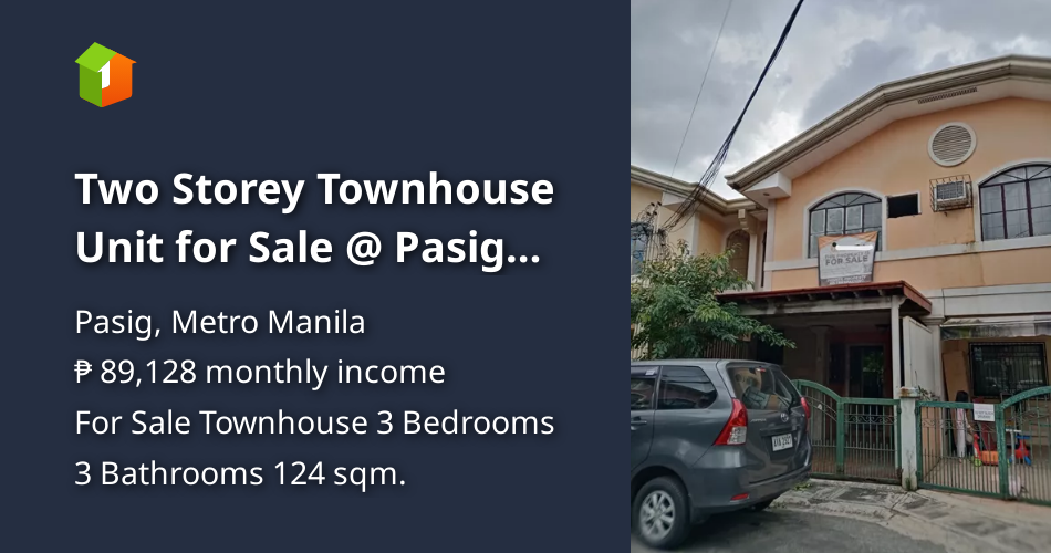 Two Storey Townhouse Unit for Sale @ Pasig Millenium Gardens, Brgy Maybunga, Pasig City [Houses ...