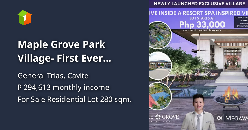 Maple Grove Park Village- First Ever Resort Spa Inspired Village [Lots ...