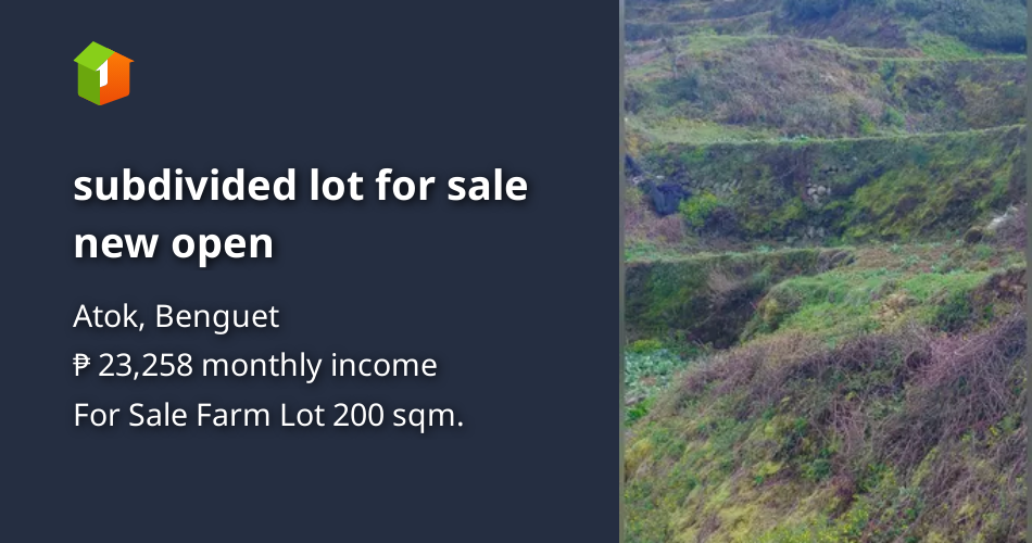 Subdivided lot for sale new open [Lots 🚜] (December 2025) in Atok ...