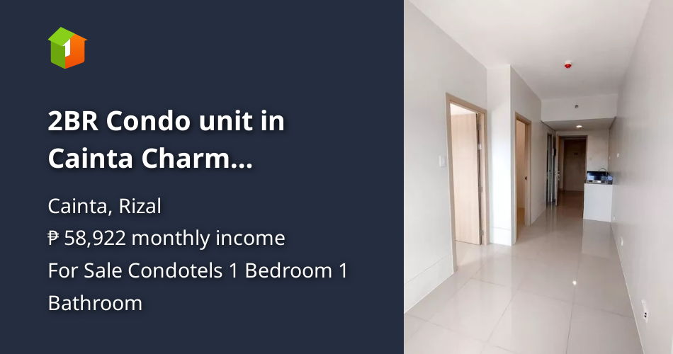 2BR Condo unit in Cainta Charm Residences SMDC [Condos 🏙️] (March 2023 ...