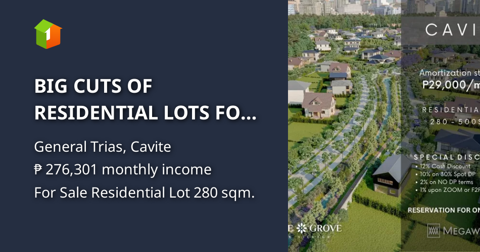 BIG CUTS OF RESIDENTIAL LOTS FOR SALE IN CAVITE [Lots 🚜] (February 2024 ...