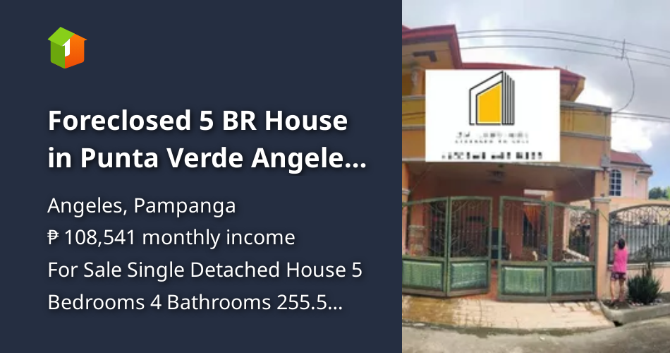 Foreclosed 5 BR House in Punta Verde Angeles City [Houses and Lots 🏘️ ...