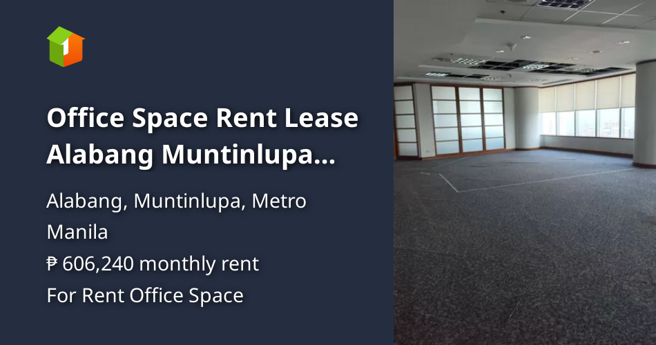 Office Space Rent Lease Alabang Muntinlupa City Manila 842 sqm ...