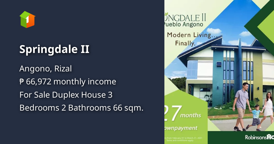 Springdale II [Houses and Lots 🏘️] (March 2021) in Angono, Rizal for sale