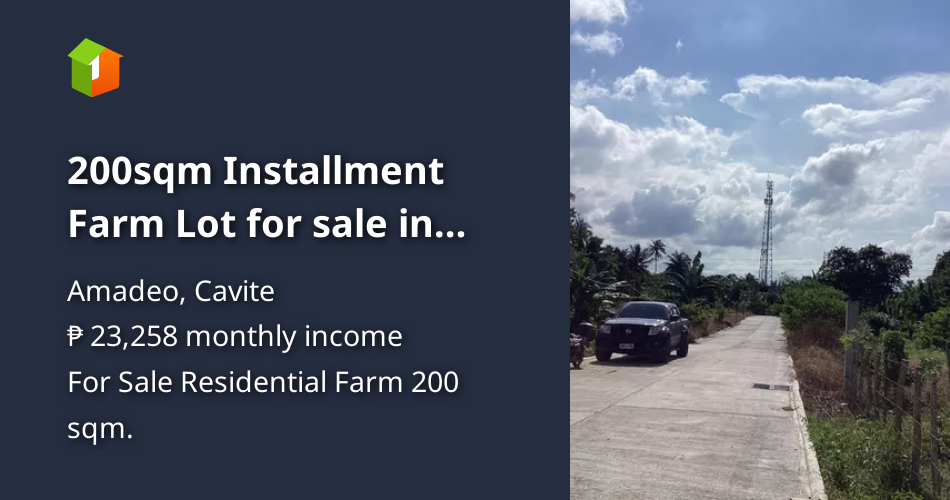 200sqm Installment Farm Lot for sale in Amadeo near Tagaytay [Lots 🚜] (December 2025) in Amadeo ...