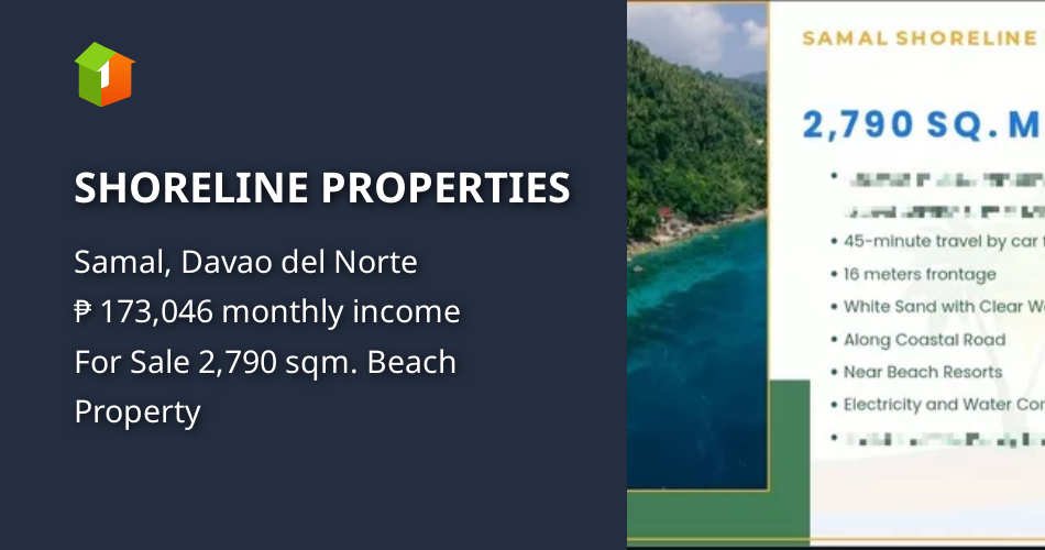 SHORELINE PROPERTIES [Beach Properties 🏖️] (November 2024) in Samal ...