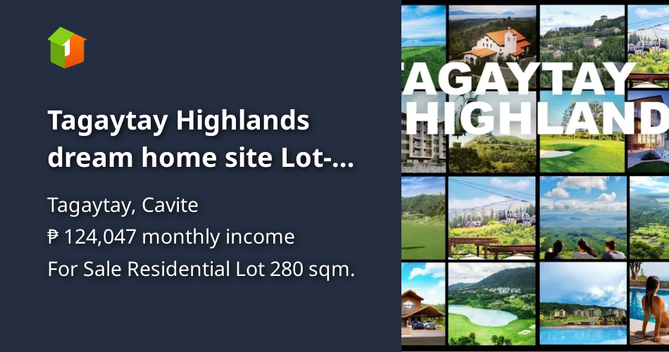 Tagaytay Highlands dream home site Lot-only Trealva and Primrose Parks ...