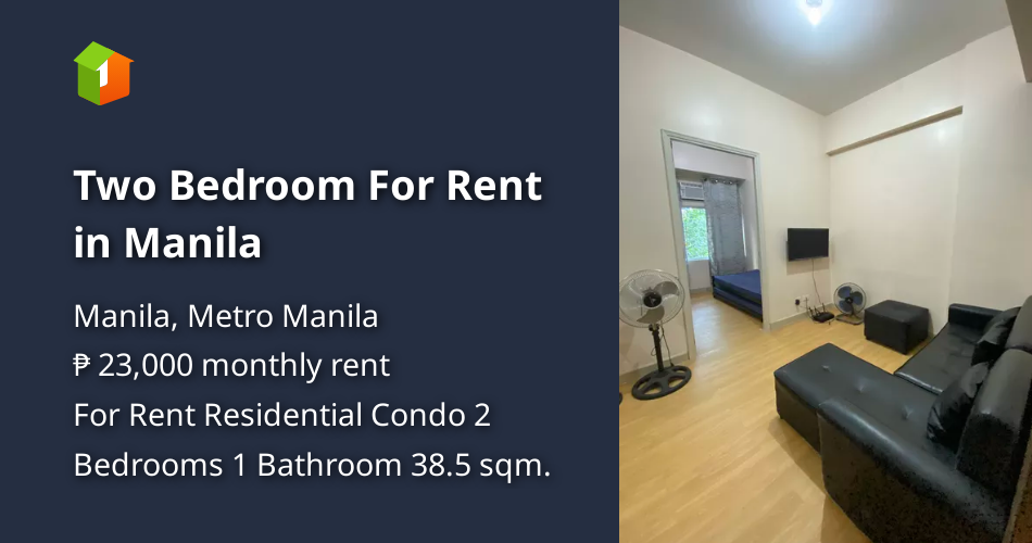 Two Bedroom For Rent in Manila [Condos 🏙️] (November 2024) in Manila ...