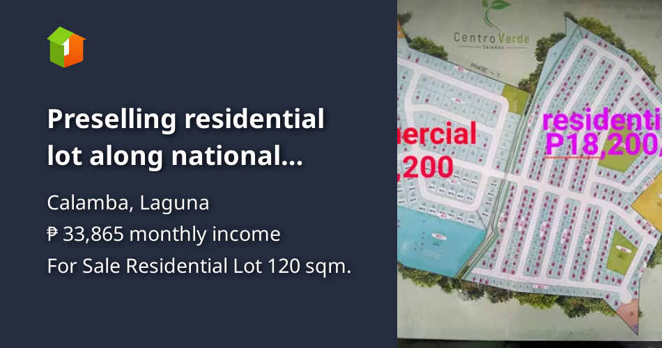 Preselling residential lot along national hiway Calamba City [Lots 🚜 ...
