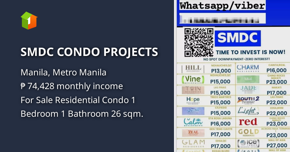 SMDC CONDO PROJECTS [Condos 🏙️] (April 2025) in Manila, Metro Manila ...