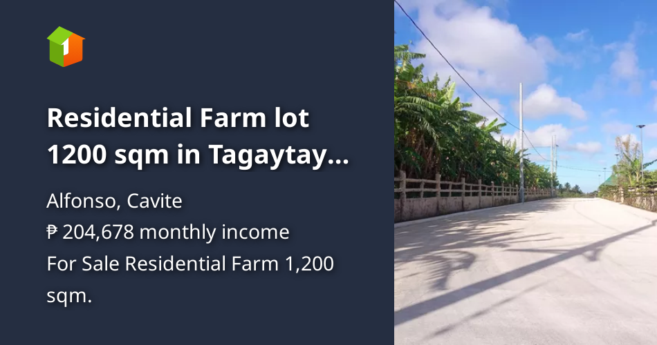Residential Farm lot 1200 sqm in Tagaytay Nasugbu road near Splendido [Lots 🚜] (June 2025) in ...