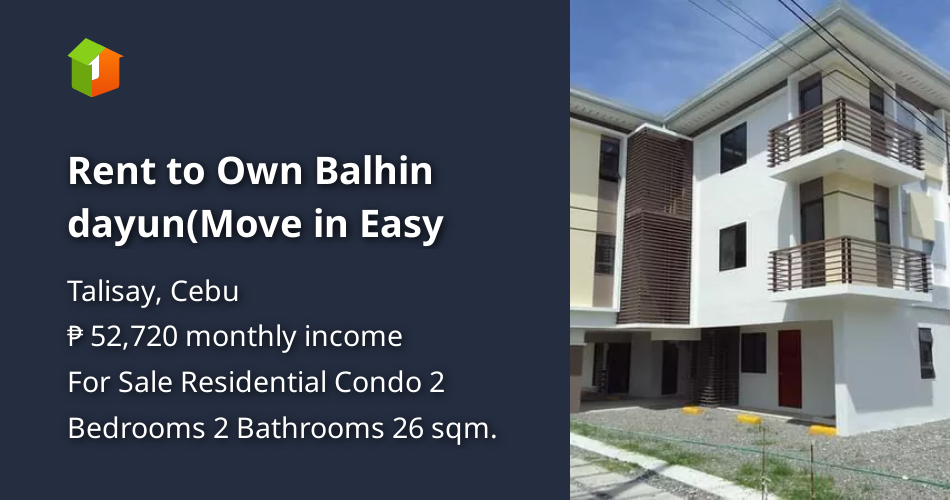 Rent to Own Balhin dayun(Move in Easy [Condos 🏙️] (September 2025) in ...