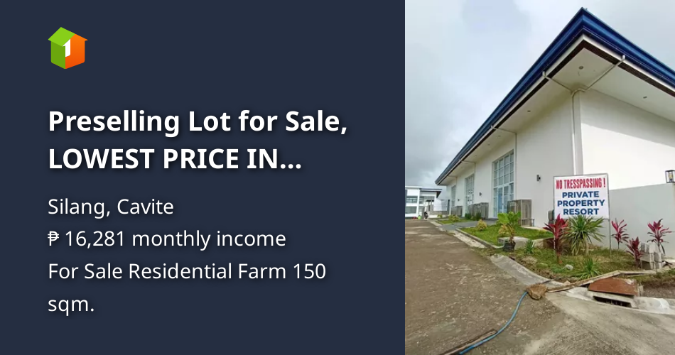 Preselling Lot for Sale, LOWEST PRICE IN SILANG [Lots 🚜] (March 2024 ...