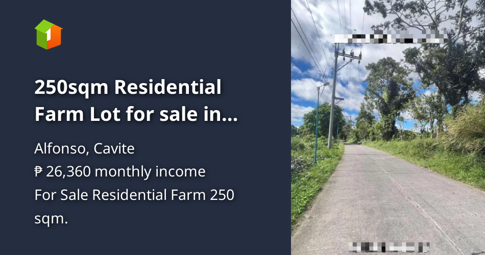 250sqm Residential Farm Lot for sale in Alfonso near Tagaytay [Lots 🚜] (February 2025) in ...