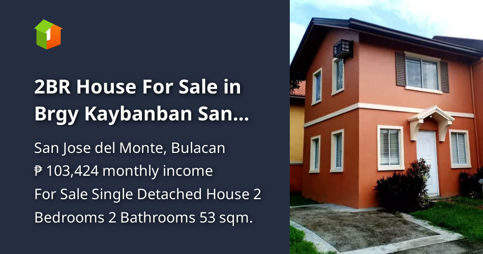 2BR House For Sale in Brgy Kaybanban San Jose del Monte Bulacan [Houses ...