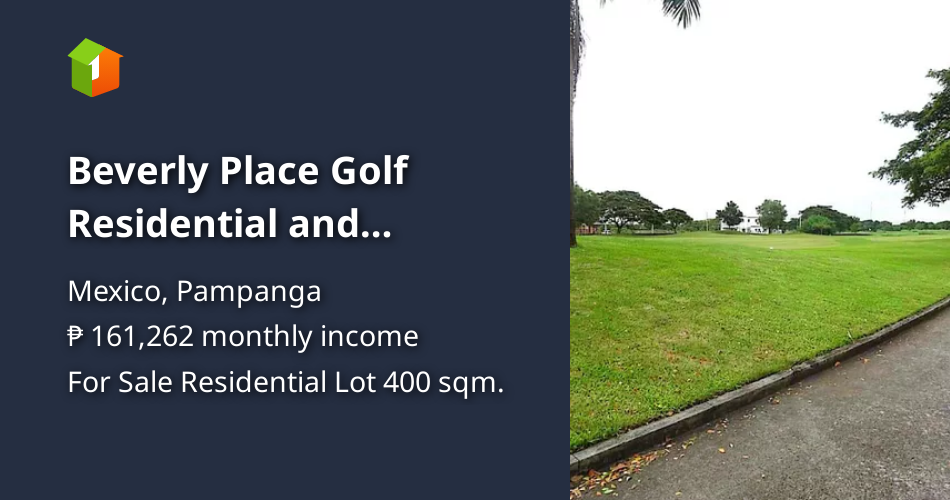 Beverly Place Golf Residential and Business Estate Fairway Lot 400 sqm ...