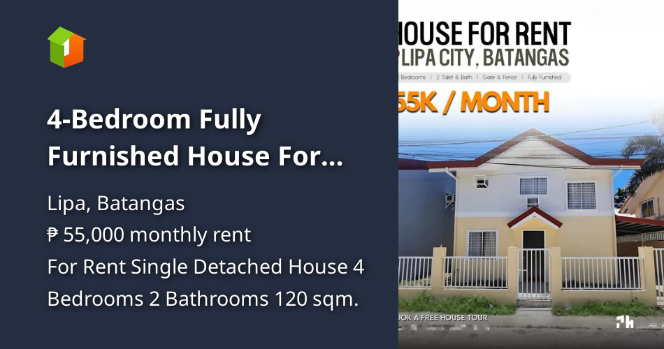 4-Bedroom Fully Furnished House For Rent in Campo Verde, Lipa Batangas ...