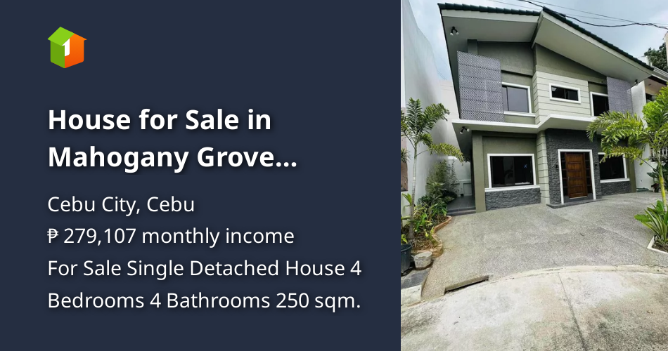 House for Sale in Mahogany Grove Subdivision Tawason Mandaue City ...