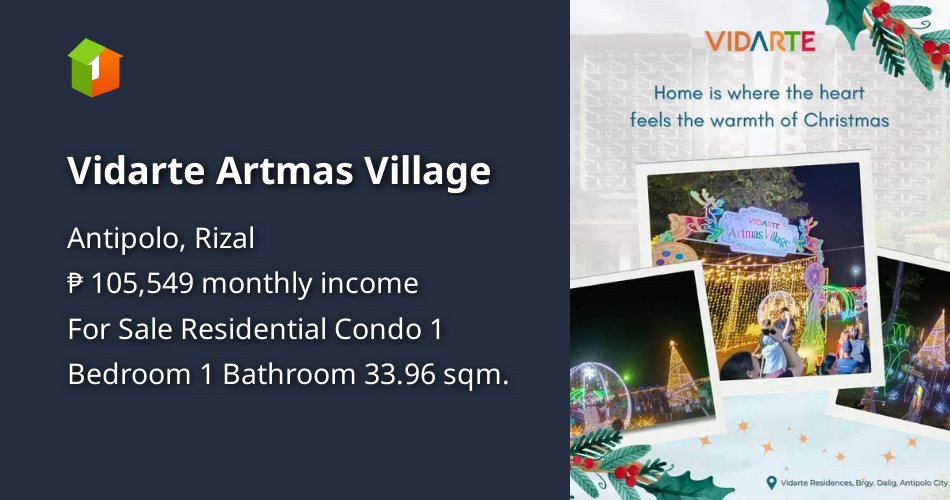 Artmas Village [Condos 🏙️] (December 2023) in Antipolo, Rizal for sale