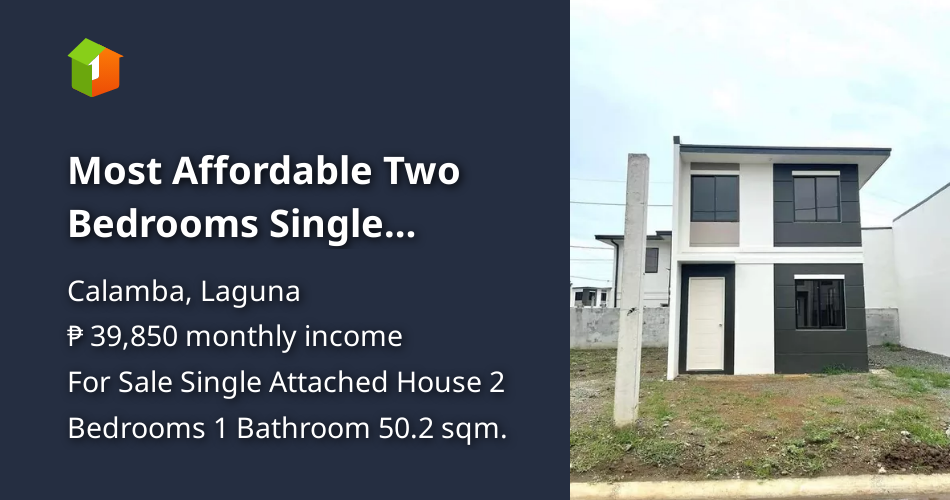 Most Affordable Two Bedrooms Single Attached in Calamba Laguna [Houses ...