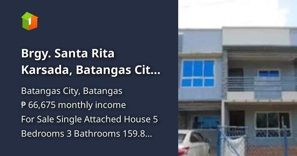 Brgy. Santa Rita Karsada, Batangas City, Batangas [Houses and Lots 🏘️ ...