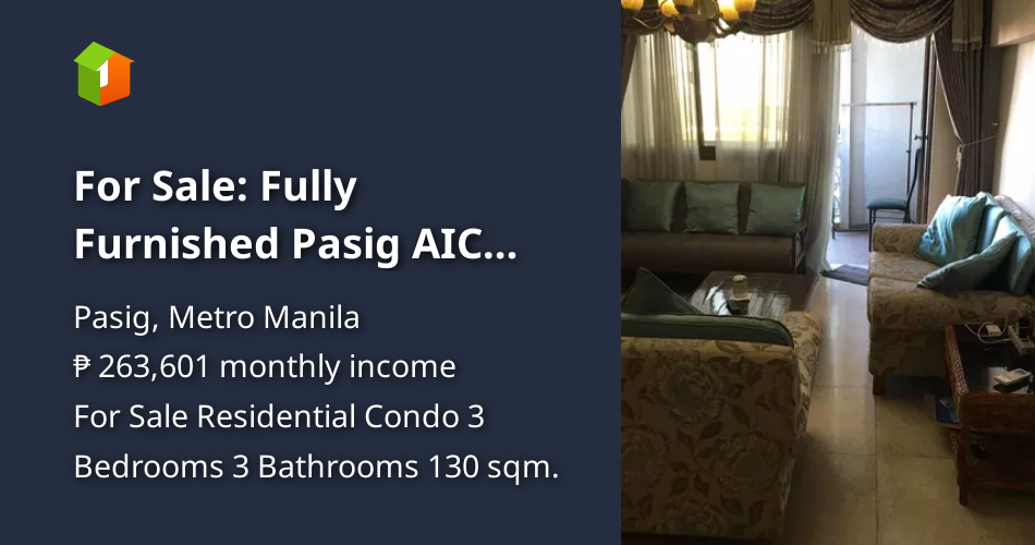 For Sale: Fully Furnished Pasig AIC Gold Tower, Pasig [Condos 🏙️ ...