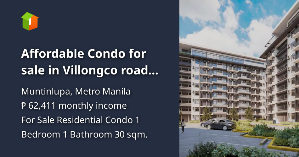 Affordable Condo for sale in Villongco road Sucat Muntilupa City SOLANO ...