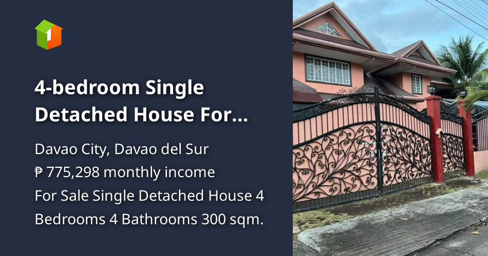 4-bedroom Single Detached House For Sale in West Insular Village ...