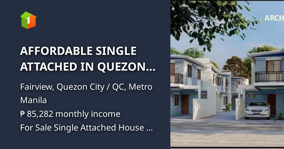 AFFORDABLE SINGLE ATTACHED IN QUEZON CITY NEAR ROBINSON REGALADO ...