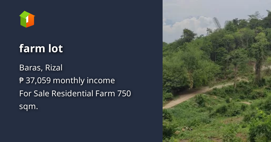 Farm lot [Lots 🚜] (July 2023) in Baras, Rizal for sale