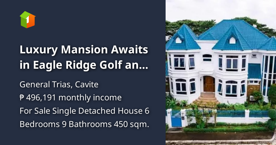 Luxury Mansion Awaits in Eagle Ridge Golf and Country Club at General ...