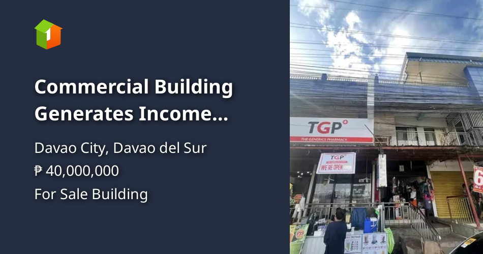 Commercial Building Generates Income Davao city [Commercial Properties ...