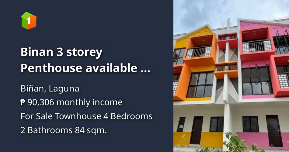 Binan 3 storey Penthouse available @ Jubilation Enclave Pavillion Mall ...