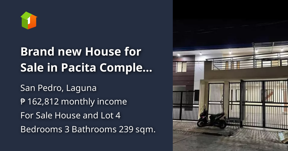 Brand new House for Sale in Pacita Complex 1 San Pedro Laguna [Houses ...
