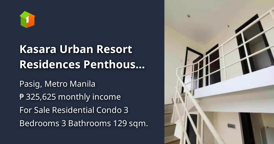 Kasara Urban Resort Residences Penthouse unit 25k monthly 5% DP [Condo 🏙️] (March 2024) in Pasig ...