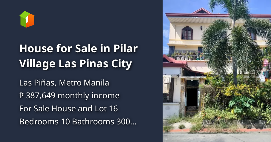 House for Sale in Pilar Village Las Pinas City [Houses and Lots 🏘️ ...