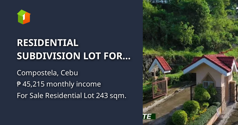 RESIDENTIAL SUBDIVISION LOT FOR SALE [Lots 🚜] (November 2022) in ...